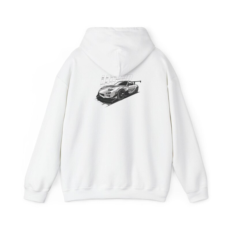Mazda RX-7 Hoodie, Mazda Hoodie, Gray Mazda RX-7, Car Enthusiast ...