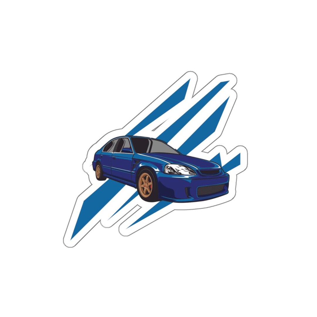 Blue Car Sticker, Custom Decal, Window Decal, Durable Vinyl, Car Decal ...