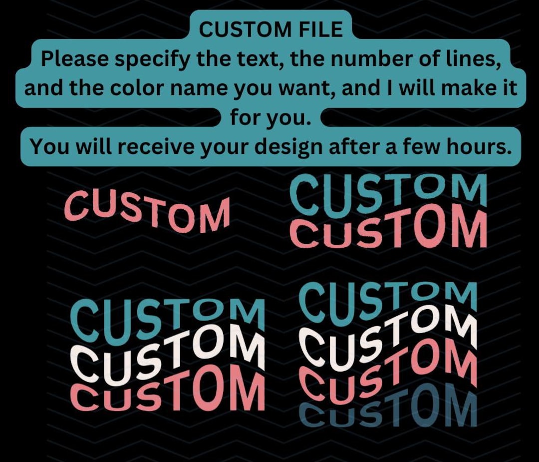 Custom Wavy Text Svg, Custom Wavy Letters Svg, Custom Wavy Font Svg ...