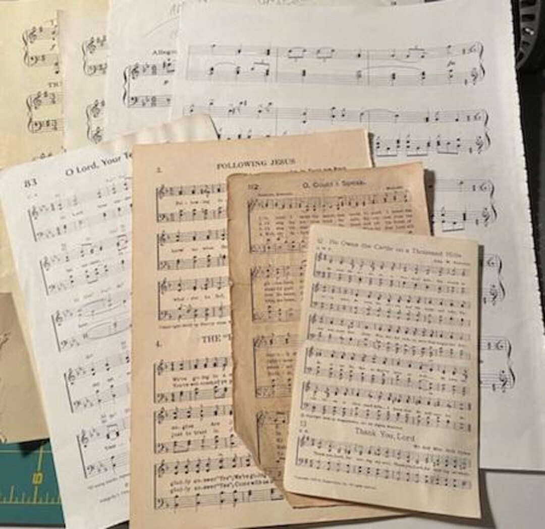 Vintage Sheet Music Bundles - Etsy