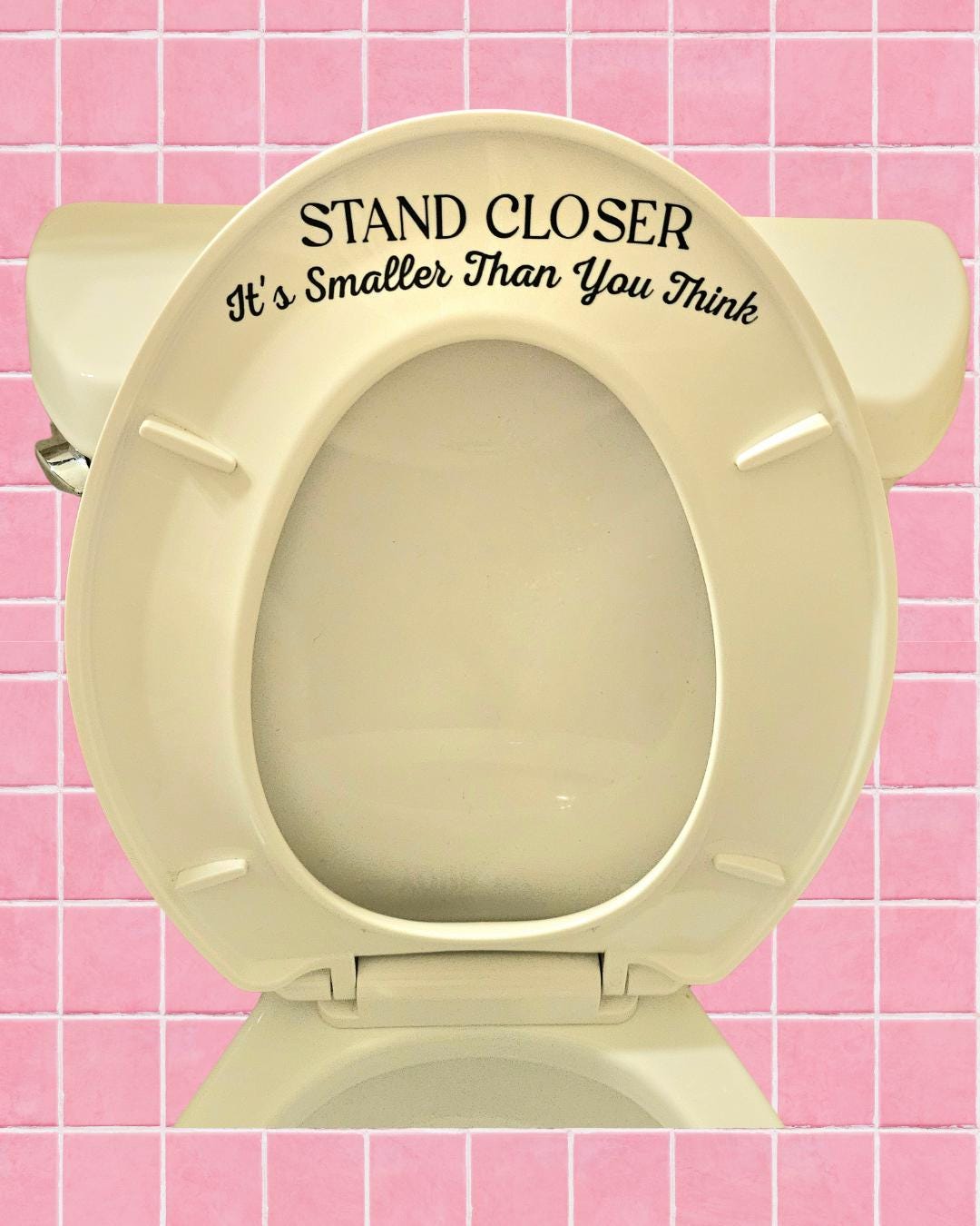 Funny Toilet Decal Stand Closer Toilet Decal Funny Toilet Sticker Funny ...