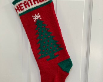 Christmas Tree Stocking Knitting Pattern Downloadable - Etsy