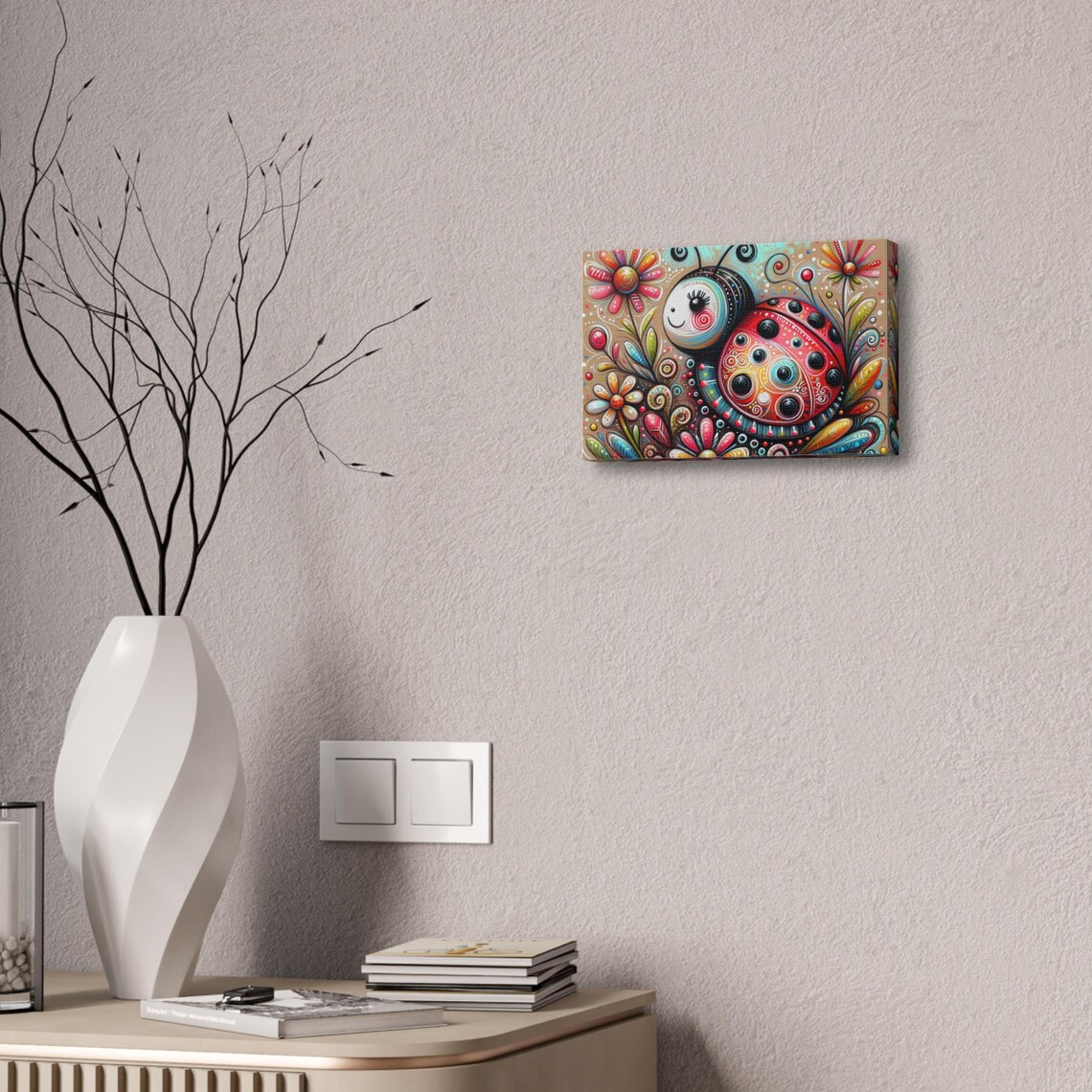 Lovely Lady Bug Wall Art - Etsy