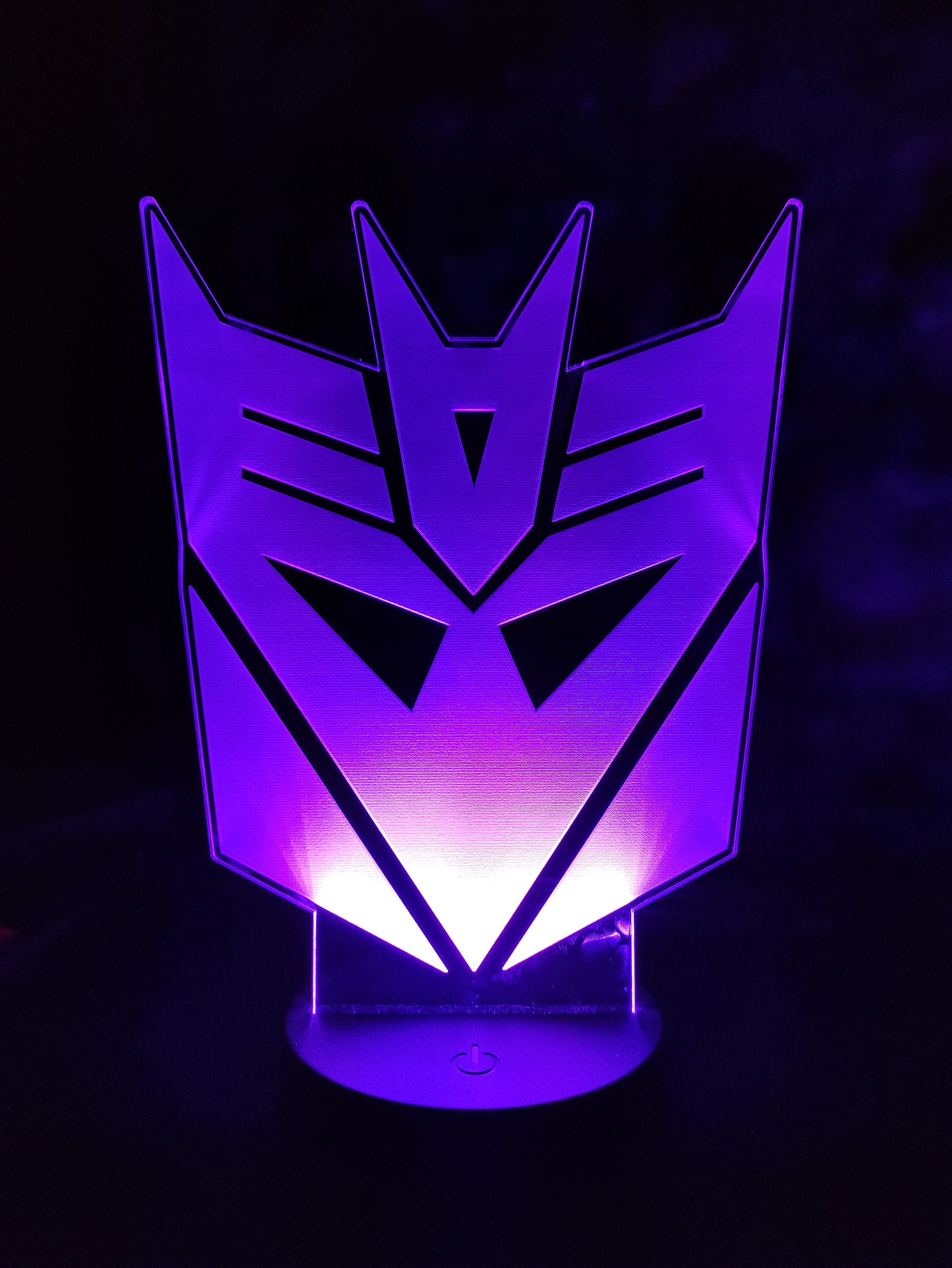Decepticons Symbol Desk LED Light | Mass Effect Inspired | Gift for ...