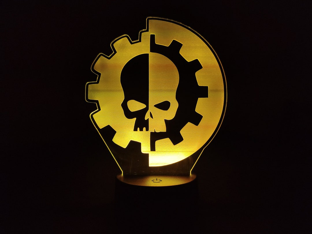 Adeptus Mechanicus Symbol Desk LED Light Warhammer 40K / Space Marine ...