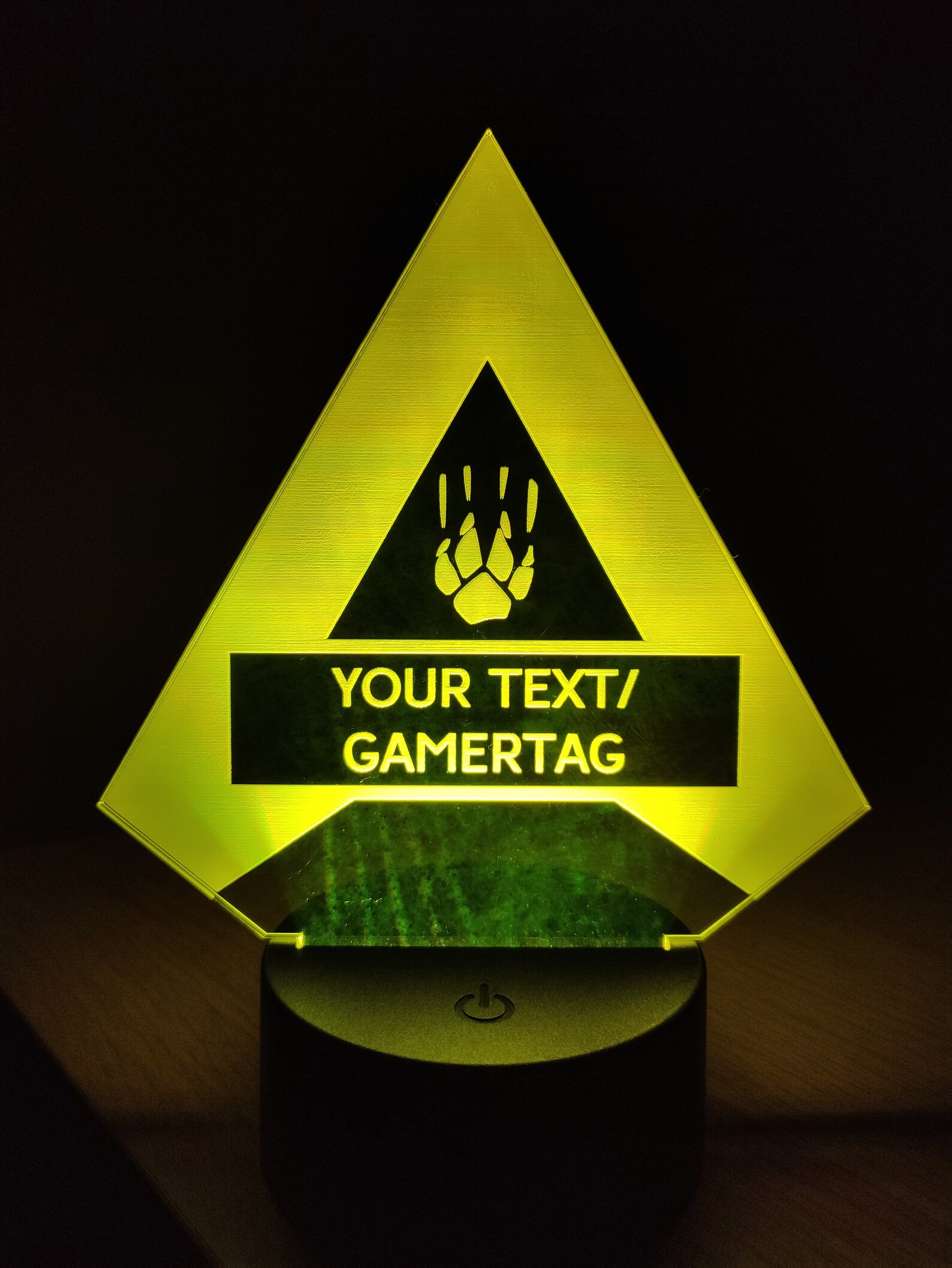 Apex Legends Inspired Desk LED Light With Custom Text and Ability Icon ...