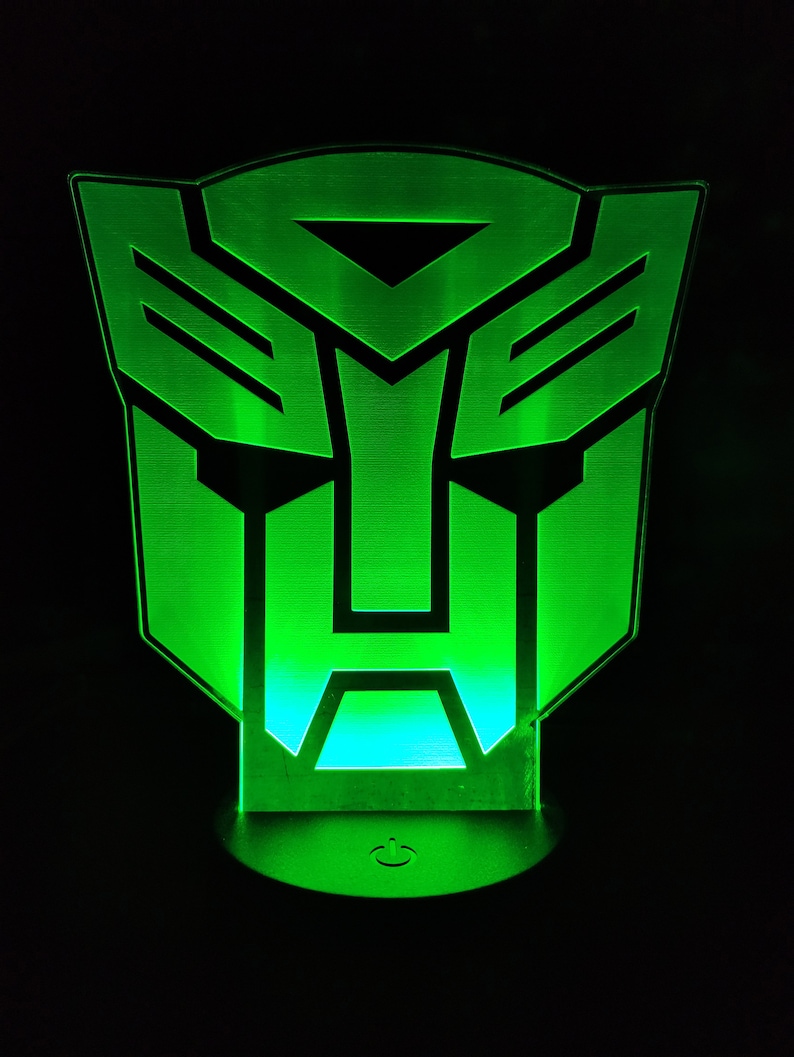 Autobots Symbol Desk LED Light Mass Effect Inspired Gift for Fans ...