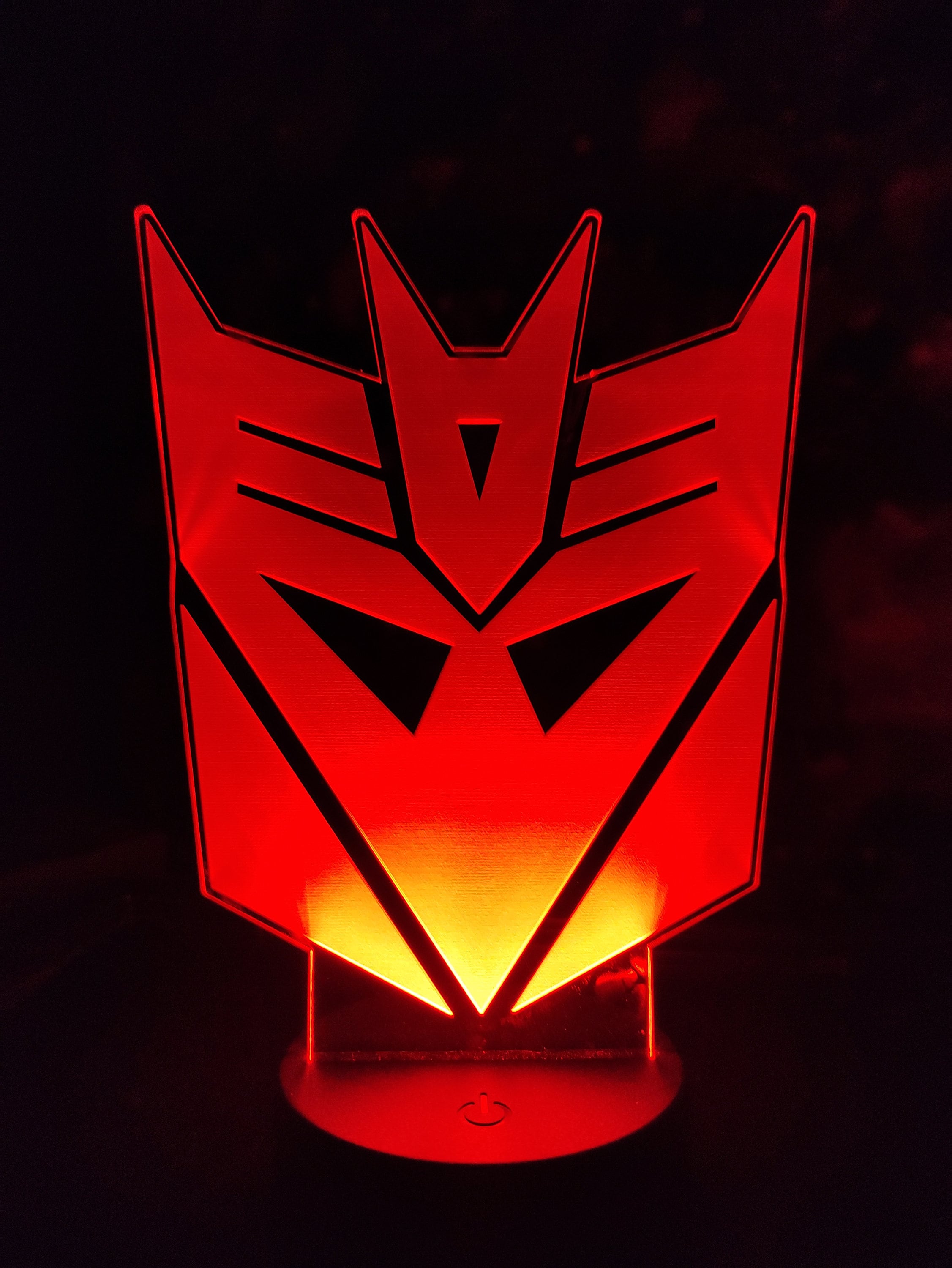 Decepticons Symbol Desk LED Light | Mass Effect Inspired | Gift for ...
