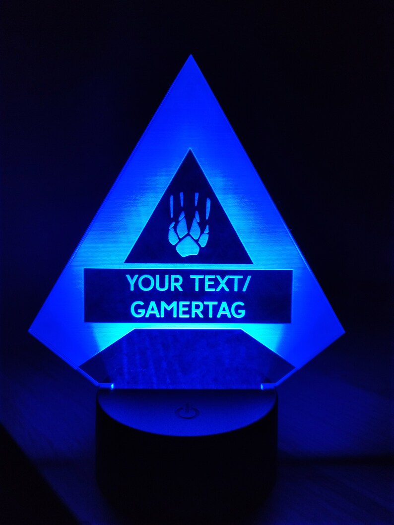 Apex Legends Inspired Desk LED Light With Custom Text and Ability Icon ...