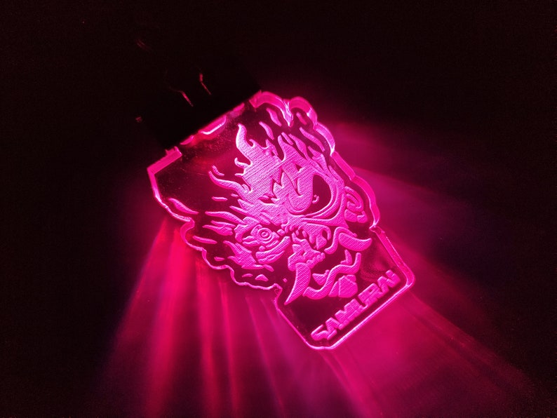 Cyberpunk 2077 Samurai LED Keychain Accessory for Gamers Gift for Fans ...