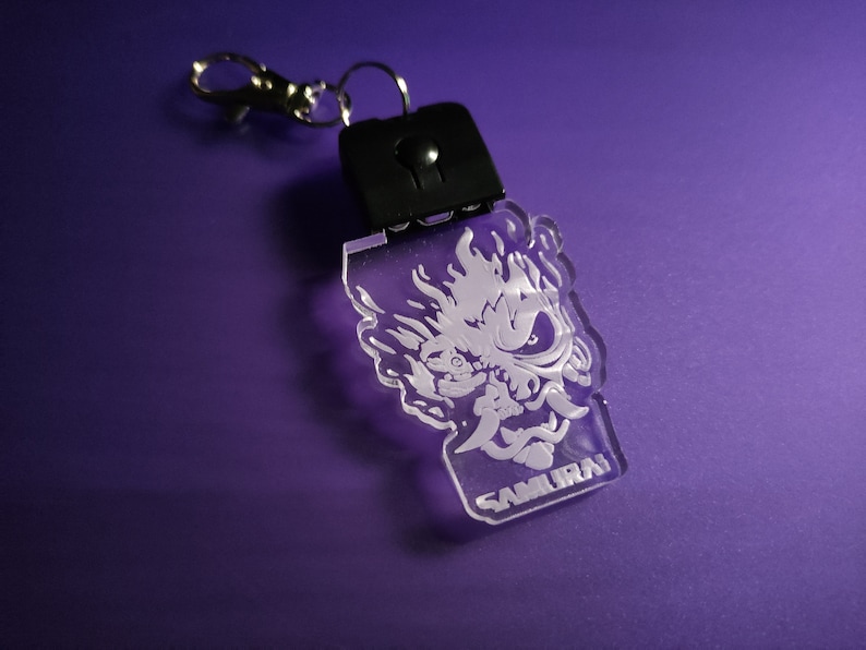 Cyberpunk 2077 Samurai LED Keychain | Accessory for Gamers | Gift for ...
