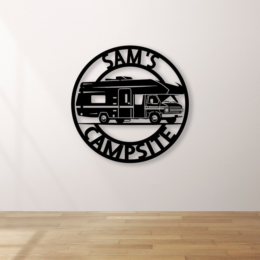 Custom Fifth Wheel Camper RV Sign With Led Light, Personalized Cabin ...