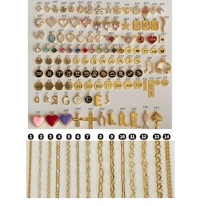 Build Your Own Gold Plated Charm Necklace, Personalized Jewelry Gift - Etsy