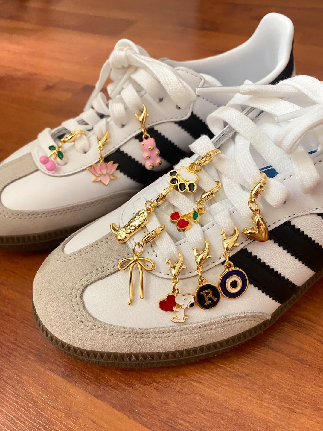 Custom Gold Shoe Charms: Personalized Sneaker Jewelry - Etsy