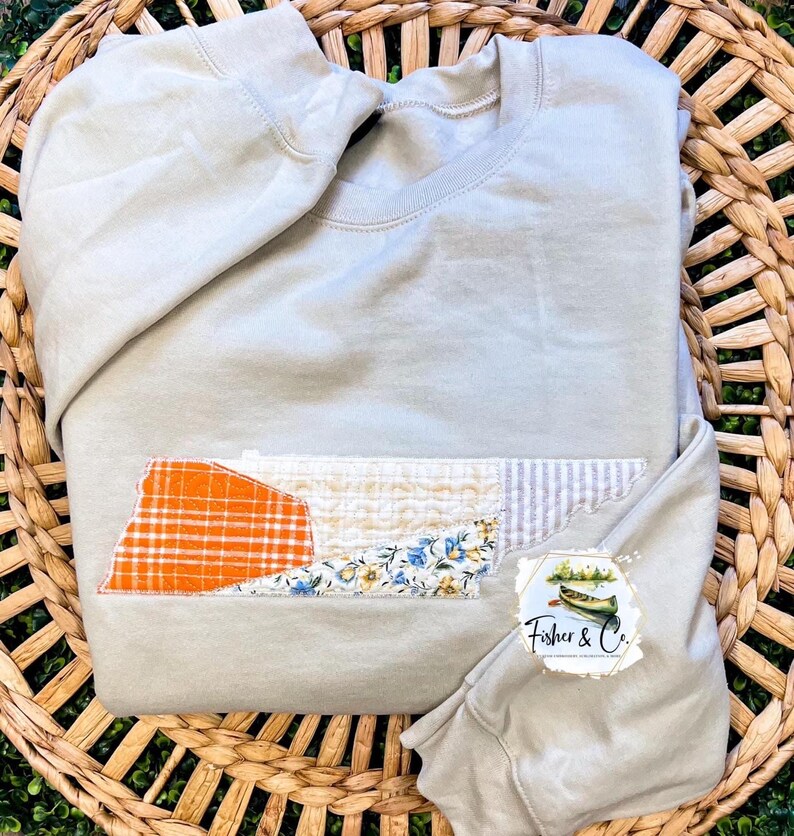 Tennessee Embroidered Quilted Sweatshirt Tennessee Vols TN Vols ...