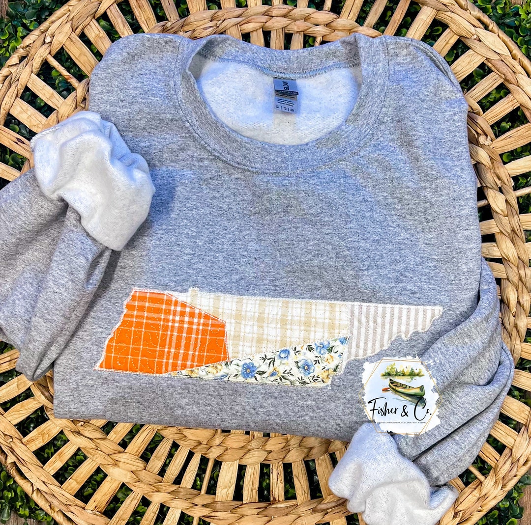 Tennessee Embroidered Quilted Sweatshirt Tennessee Vols TN Vols ...