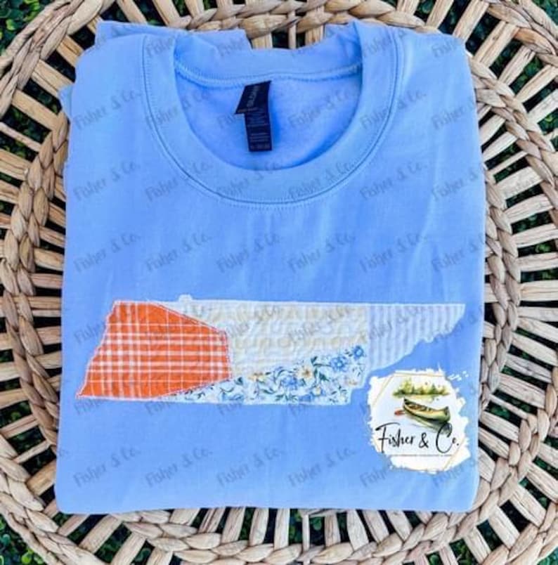 Tennessee Embroidered Quilted Sweatshirt Tennessee Vols TN Vols ...