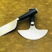 5 Piece Leather Knives Set, Half Moon Knives. Hand Forged, Knives ...