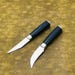 5 Piece Leather Knives Set, Half Moon Knives. Hand Forged, Knives ...