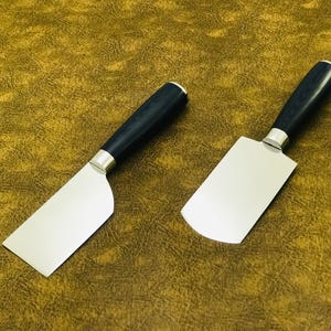 5 Piece Leather Knives Set, Half Moon Knives. Hand Forged, Knives ...