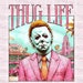 New Thug Life Pink Horror Movie Png, Movie Killer Png, Scary Halloween ...