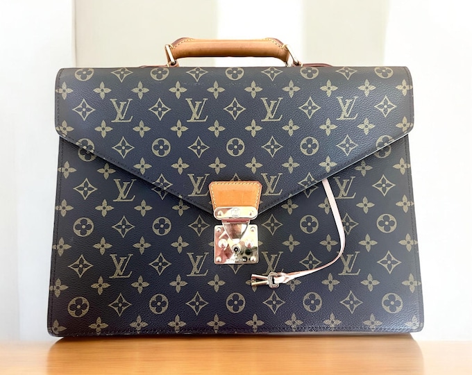 Classic Monogram Louis Vuitton Briefcase - Etsy