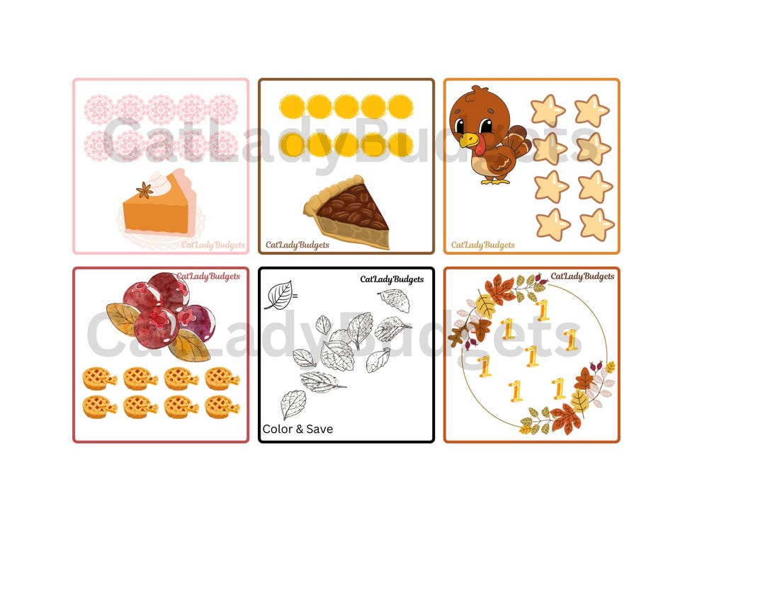 Thanksgiving/fall Themed Micro Mini Savings Challenges - Etsy