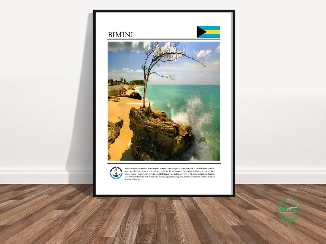 Bimini Poster Print | Tropical Island Paradise Wall Art | Coastal Beach ...
