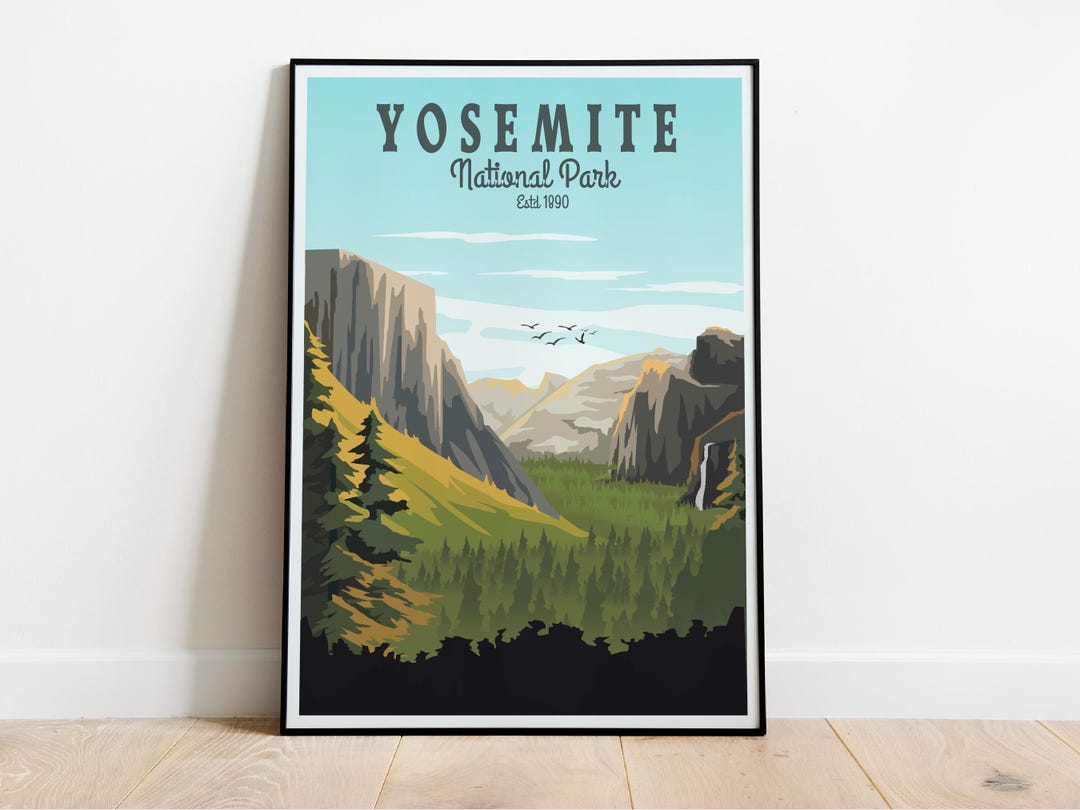 Yosemite National Park Print- Landscape Wall Art -nature Photo Decor ...
