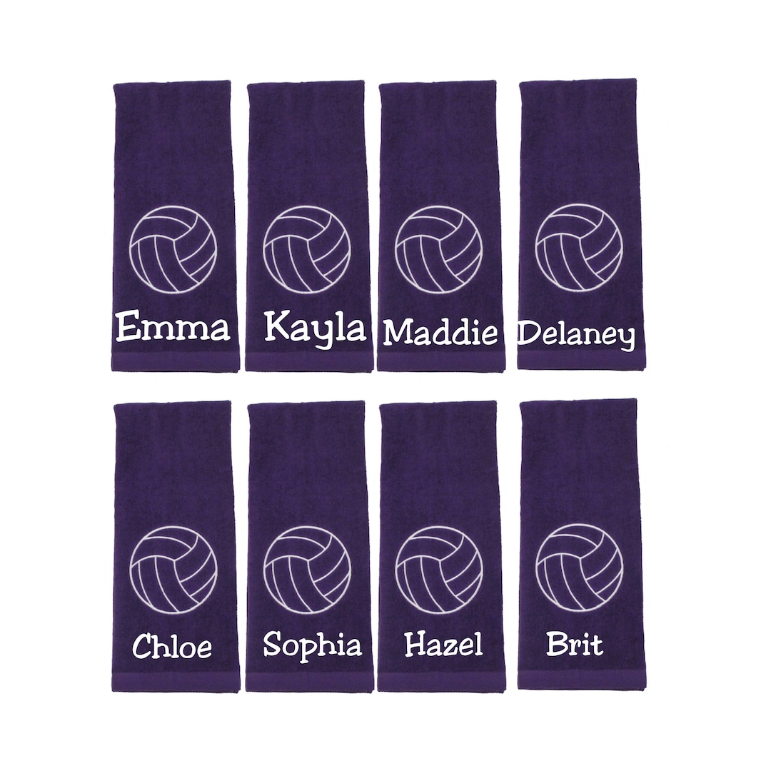 Personalized Volley Ball Towel, Team Gift, Senior Night, Coach Gift ...