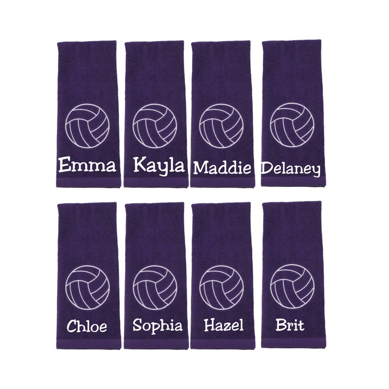 Monogrammed towels for volleyball - Etsy.de