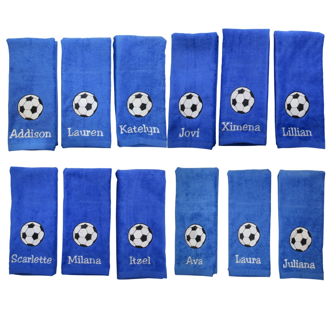 Personalized Soccer Towels With Custom Embroidery Included, ALL Sports ...