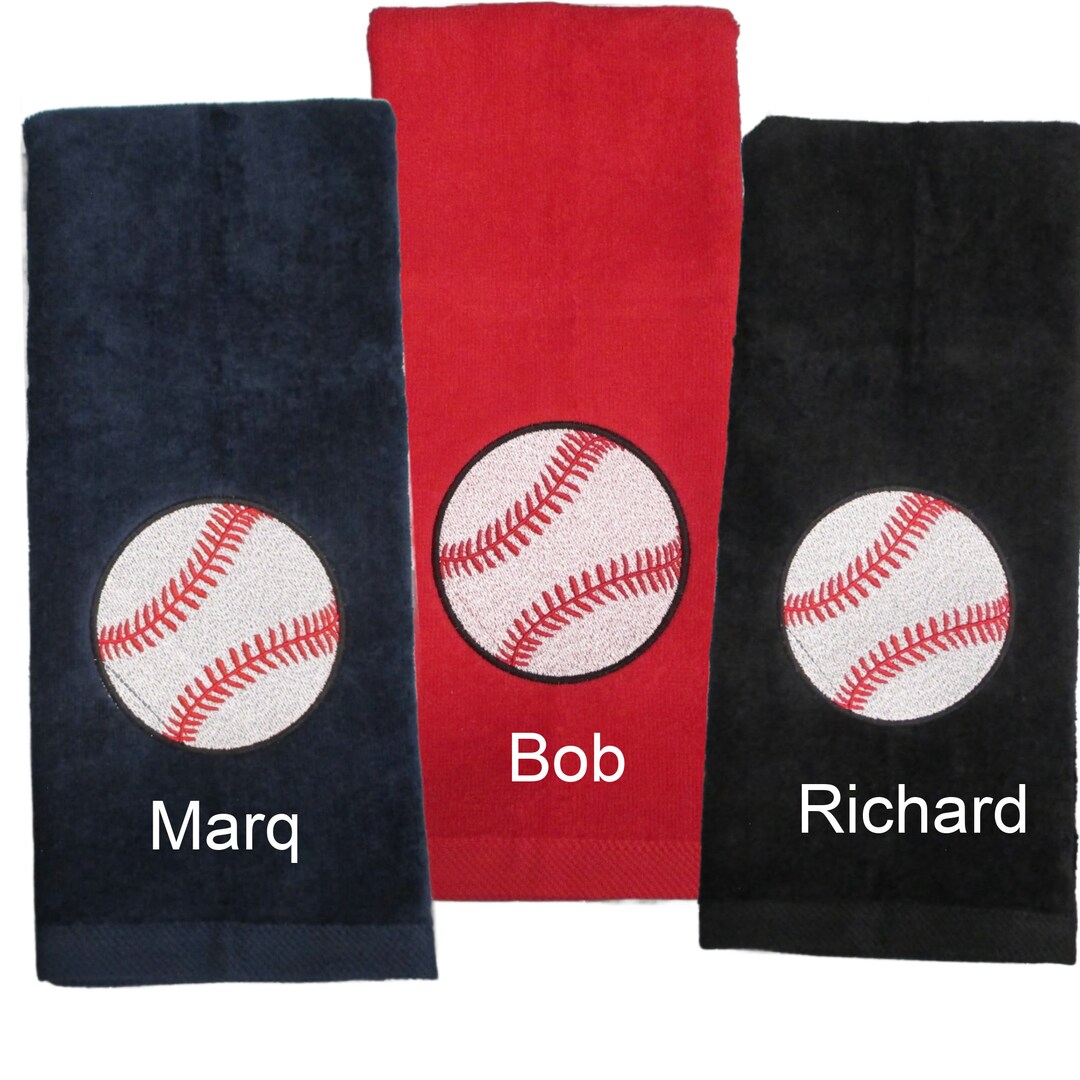 Personalized Baseball Towels With Custom Embroidery Included, ALL ...