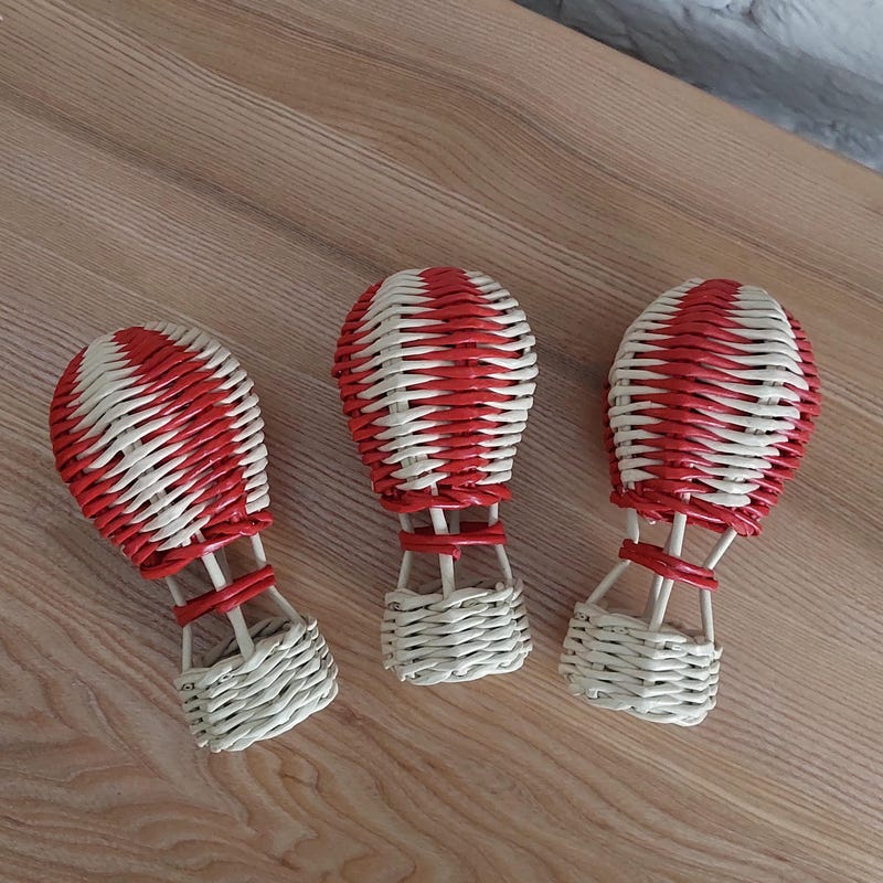 Rattan Hot Air Balloon - Etsy