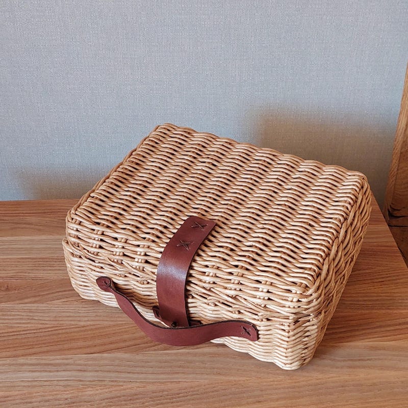 Wicker Suitcase - Etsy
