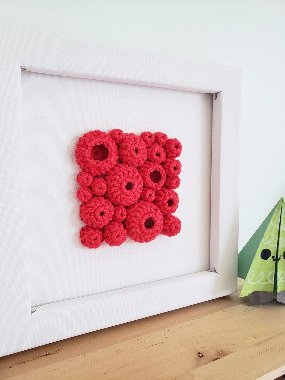 PDF Crochet Pattern Red Coral Wall Art - Instant Download Make Your Own ...