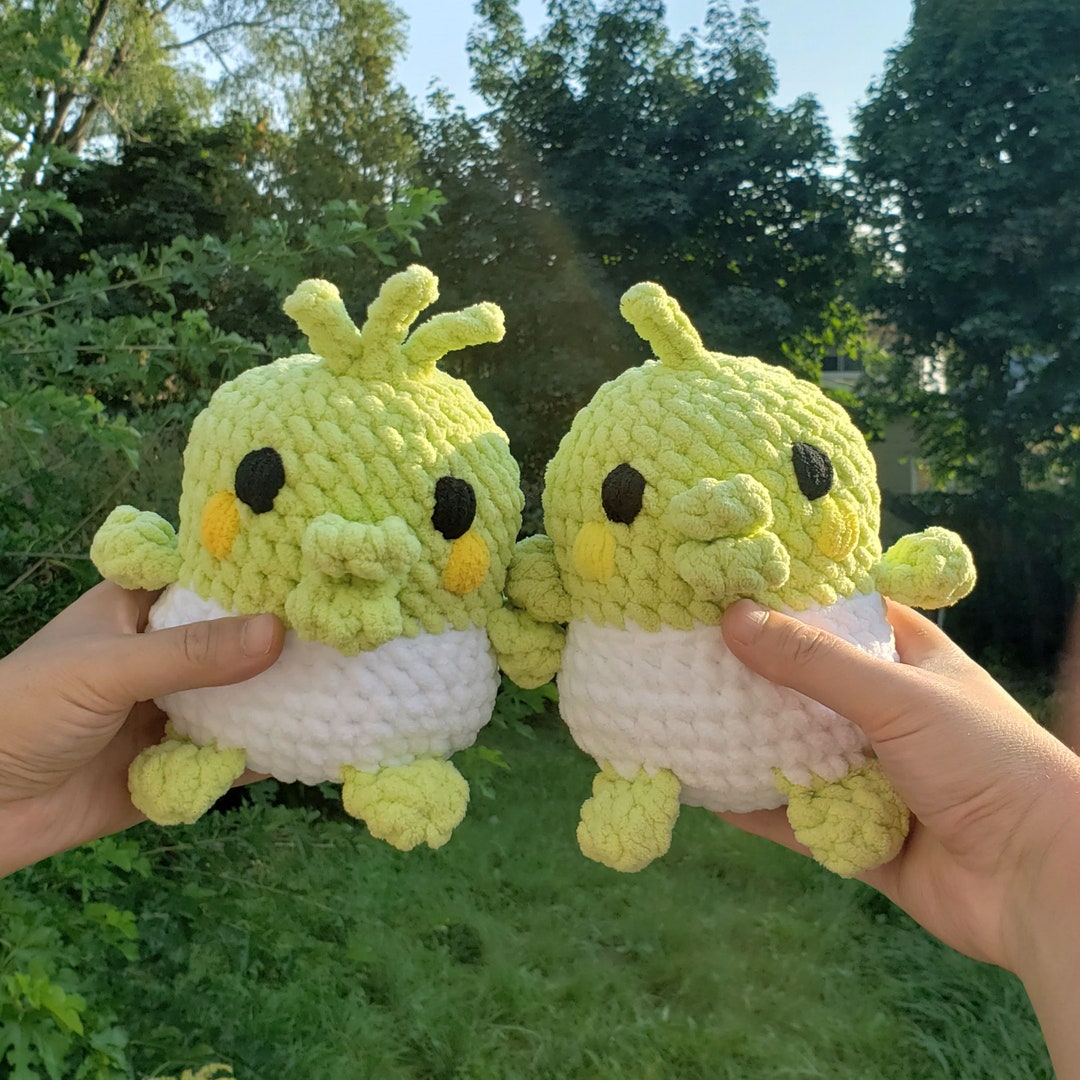 Chibipatchi Twins Plush Lime Green Tamagotchi Baby Kuchipatchi Stuffie ...