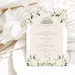 Muslim Wedding Invitation, Pakistani Floral Shaadi Invite, Digital ...