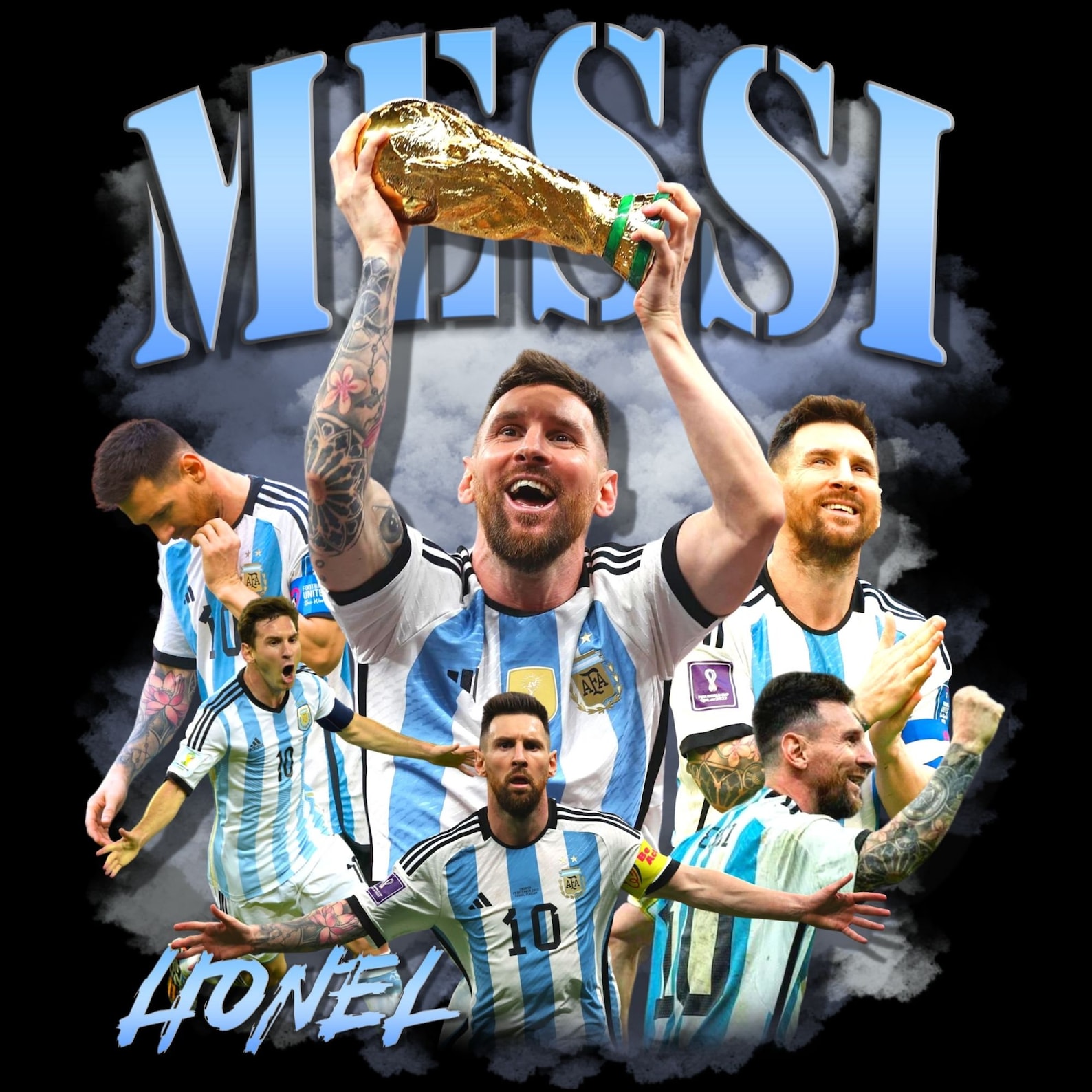 MESSI T Shirt Design. PNG Digital 4500x5100 Px. LIONEL Football, Retro ...