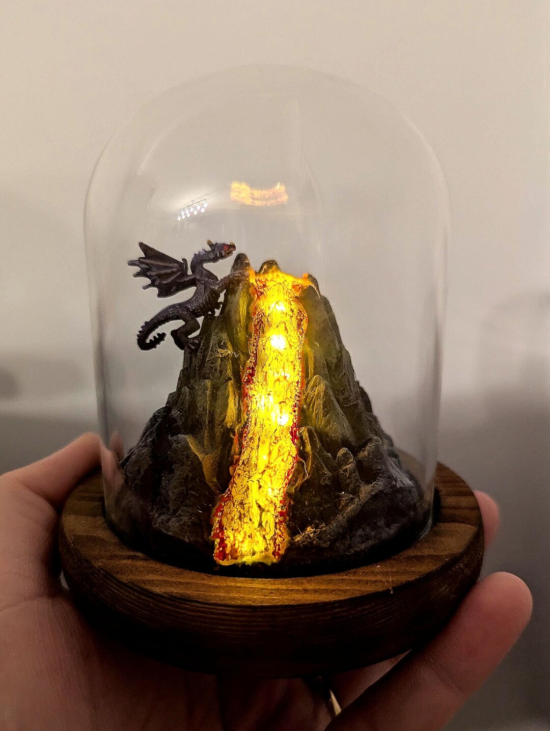 Dragon Mythical Terrarium Diorama Fantasy Handmade Miniature Cute ...