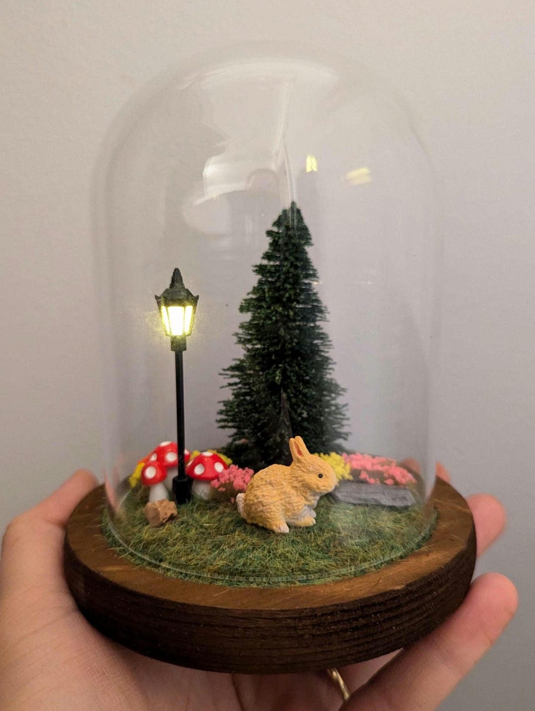 Rabbit Terrarium Diorama Handmade Minature Easter Bunny - Etsy