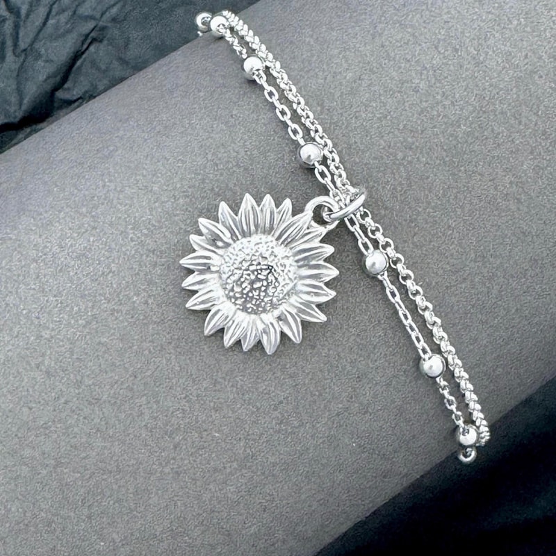 Sunflower Bracelet - Etsy