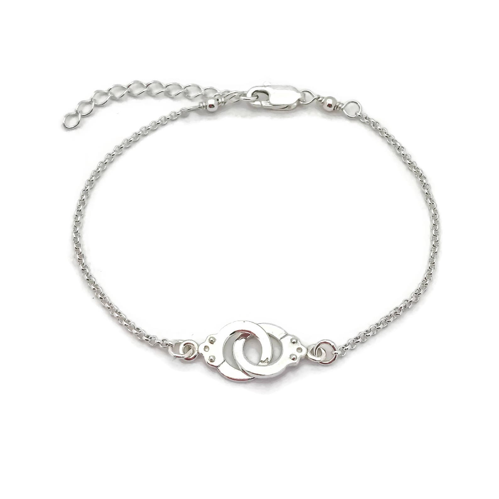 Sterling Silver Handcuff Bracelet: Adjustable Friendship Jewelry - Etsy