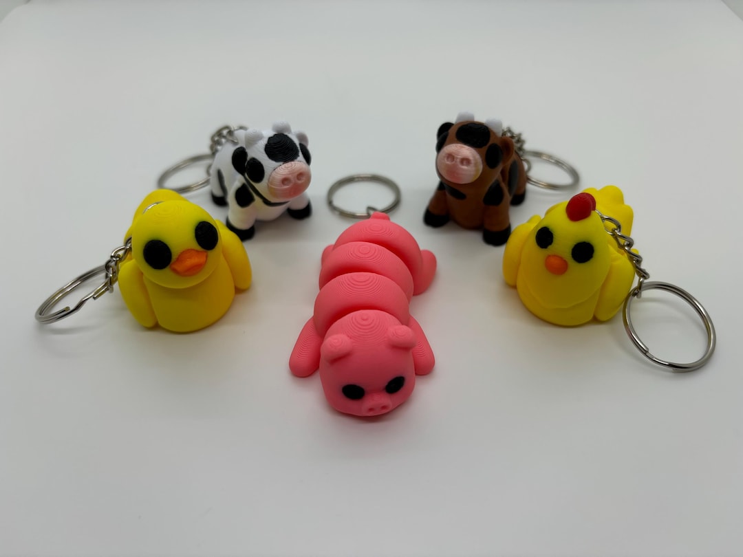 Farm Animal Baby Keychains! - Etsy