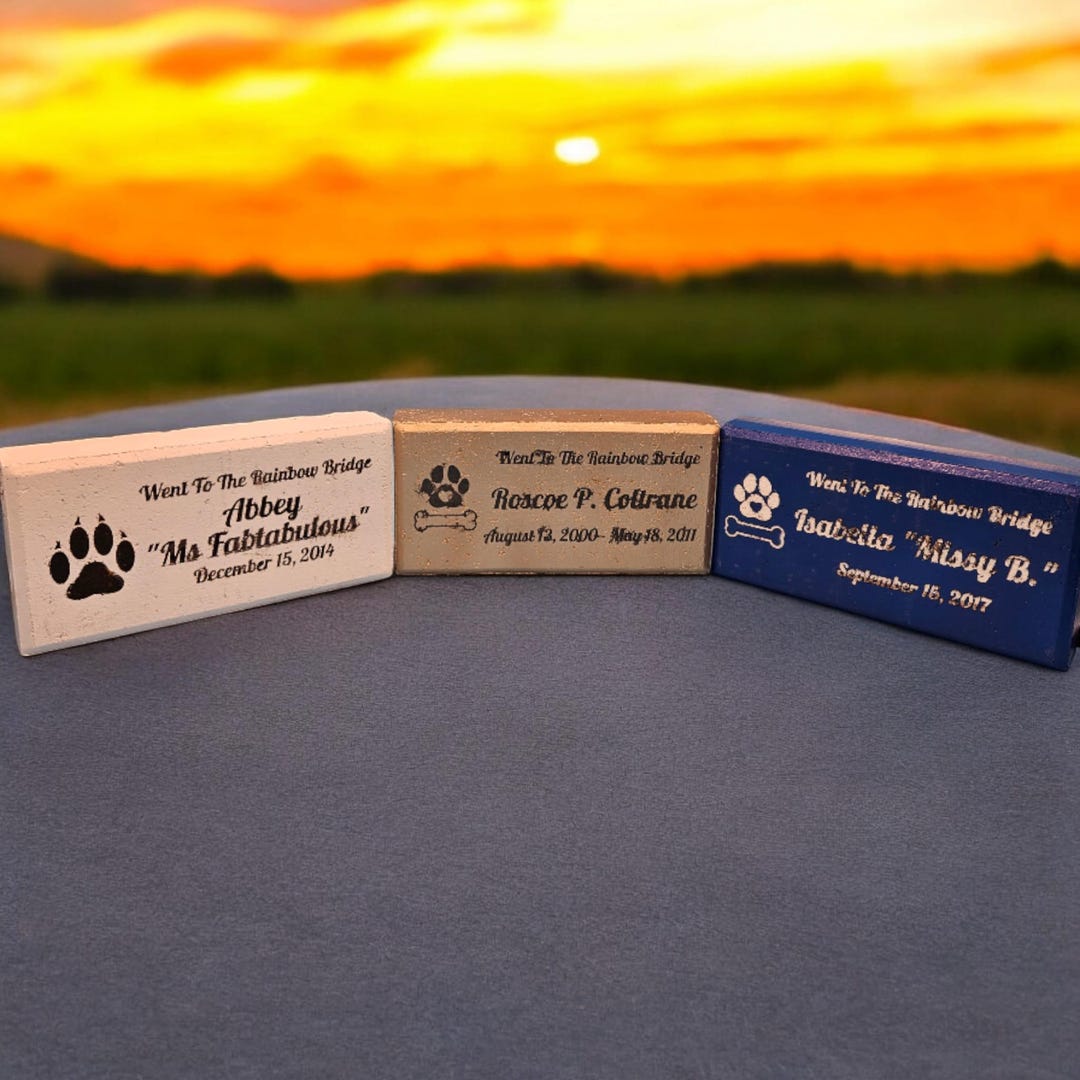 Custom Colored Dedication Bricks – Personalized Memorials and ...