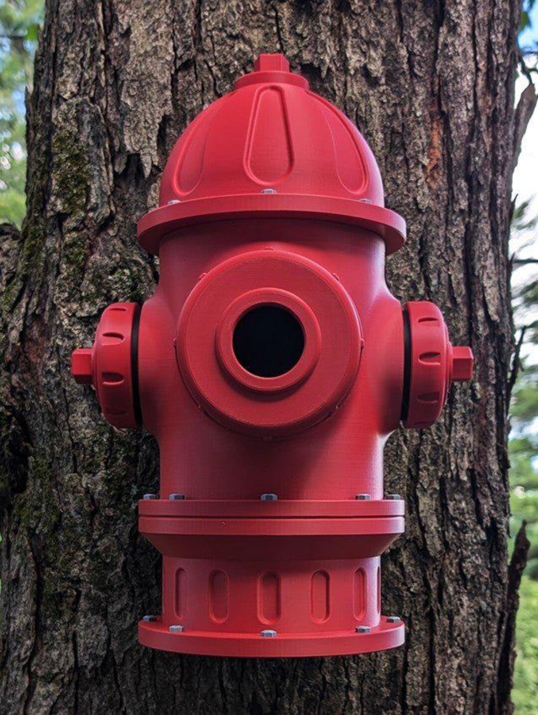 Fire Hydrant Birdhouse, Firefighter Gift, Hanging Garden Decor - Etsy