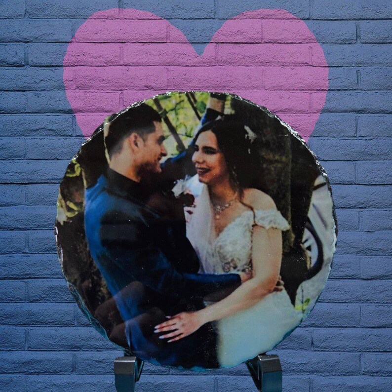 Customizable Round Sublimation Photo Slate 16x16 Cm 6 Inches - Etsy