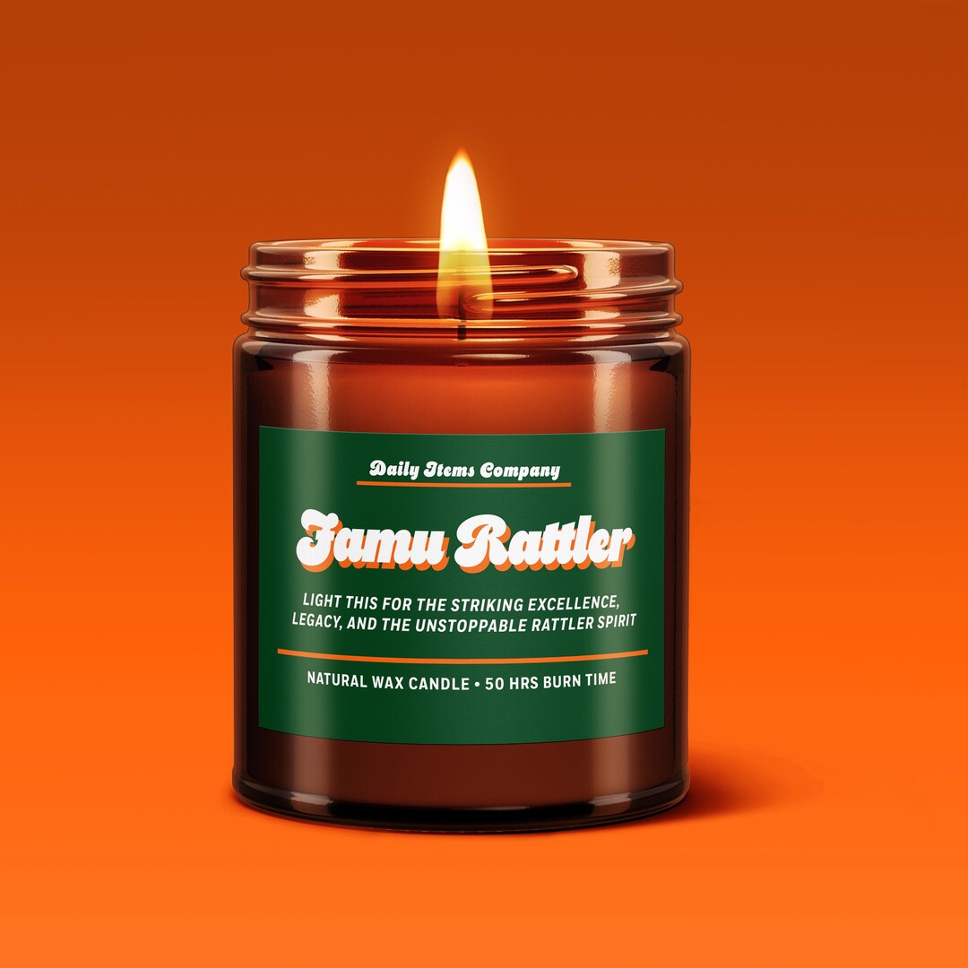 FAMU Candle Gift, HBCU Housewarming Decor, Rattler Alumni Decor - Etsy