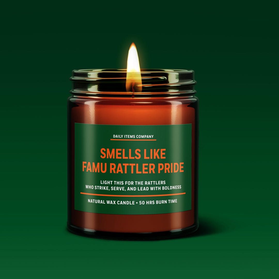 Smells Like FAMU Rattler Pride Candle FAMU Gifts FAMU Mom Gift Hbcu ...
