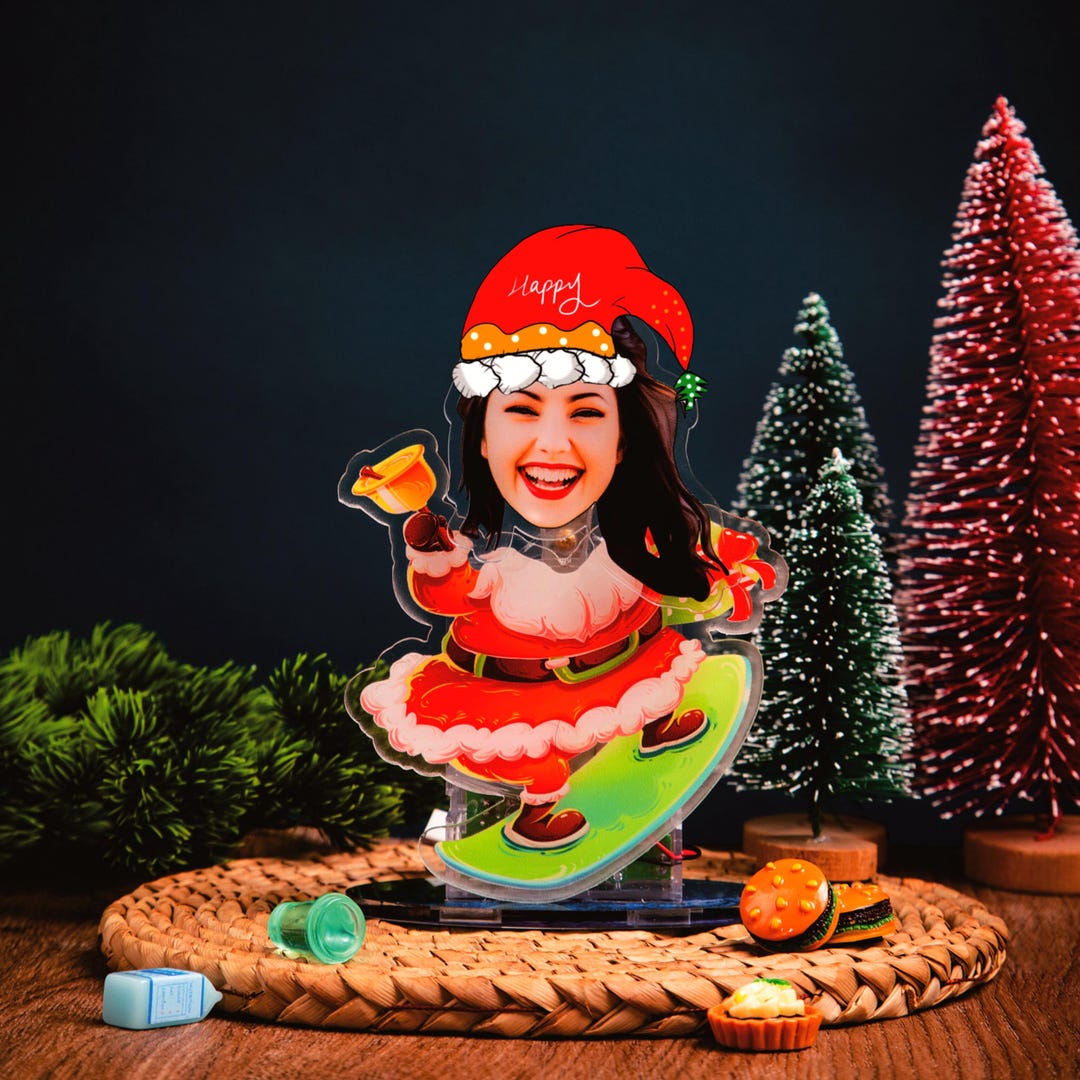 Personalized Christmas Bobblehead, Custom Holiday Car Decoration - Etsy